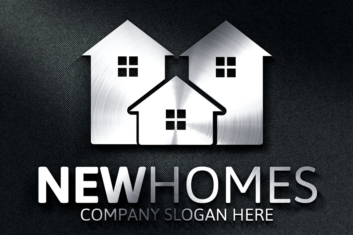 New Homes Logo, a Branding & Logo Template by Josuf Media