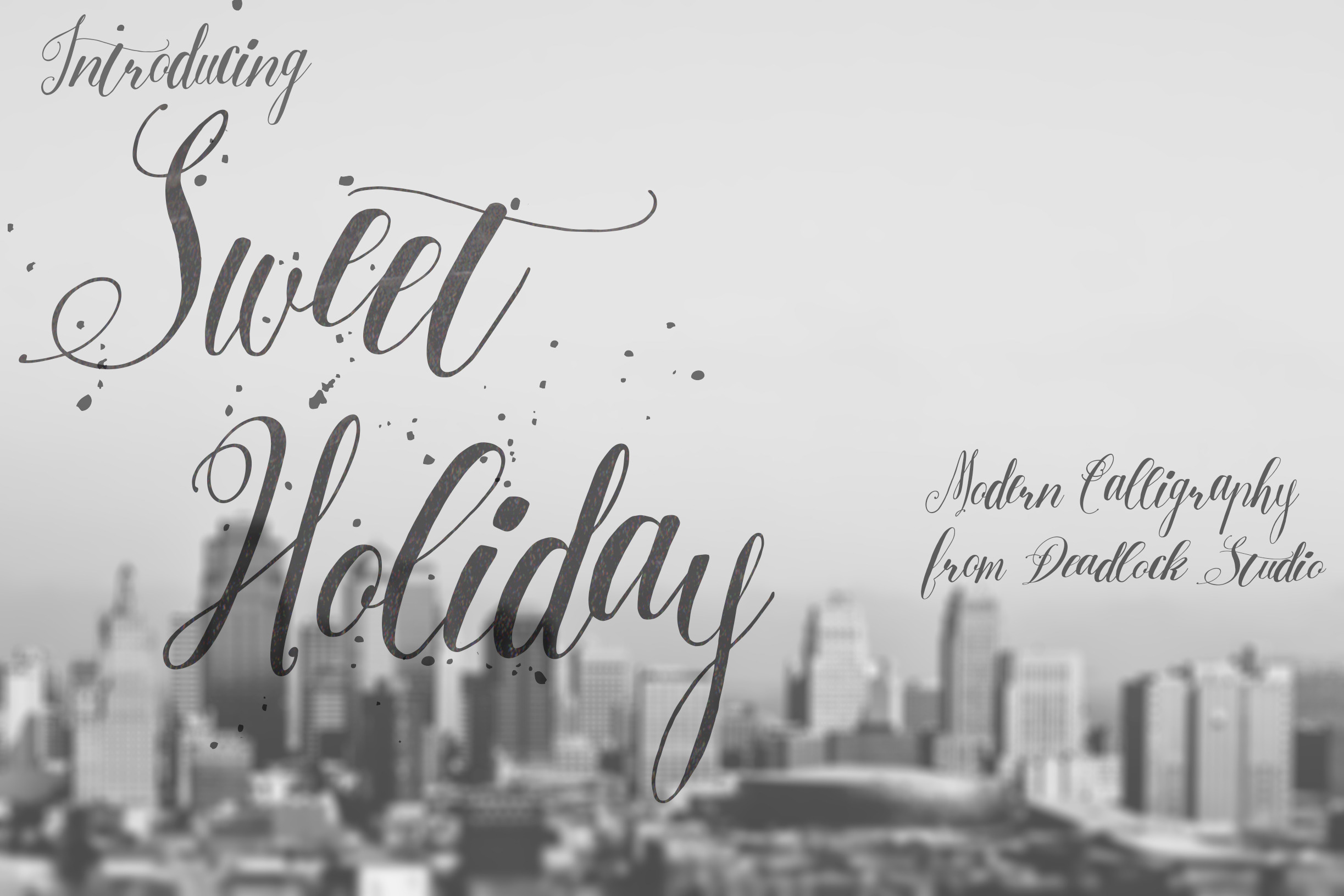 Sweet Holiday, a Script Font by deadlock studio