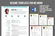 Creative 2 in 1 Word resume, a Resume Template by Inkpower | Creative ...