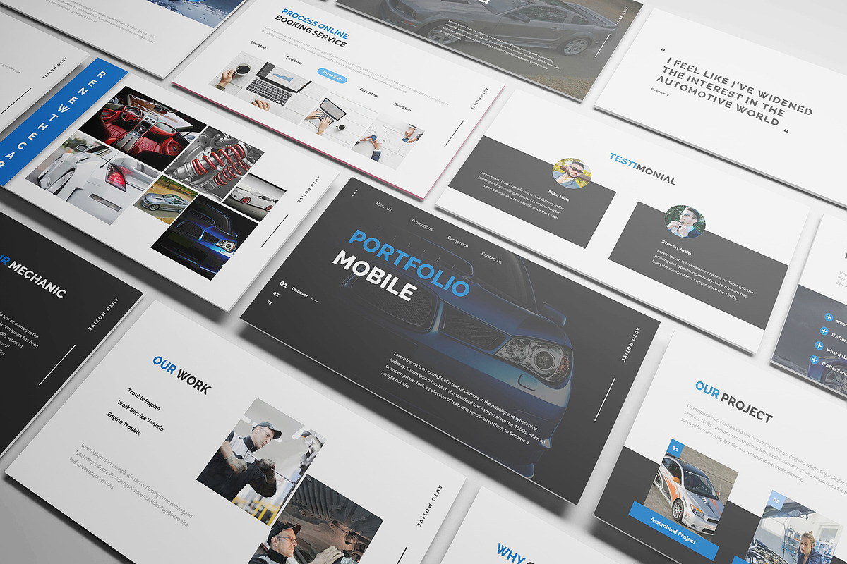 Car Parts Store Powerpoint Template, a Presentation Template by ...