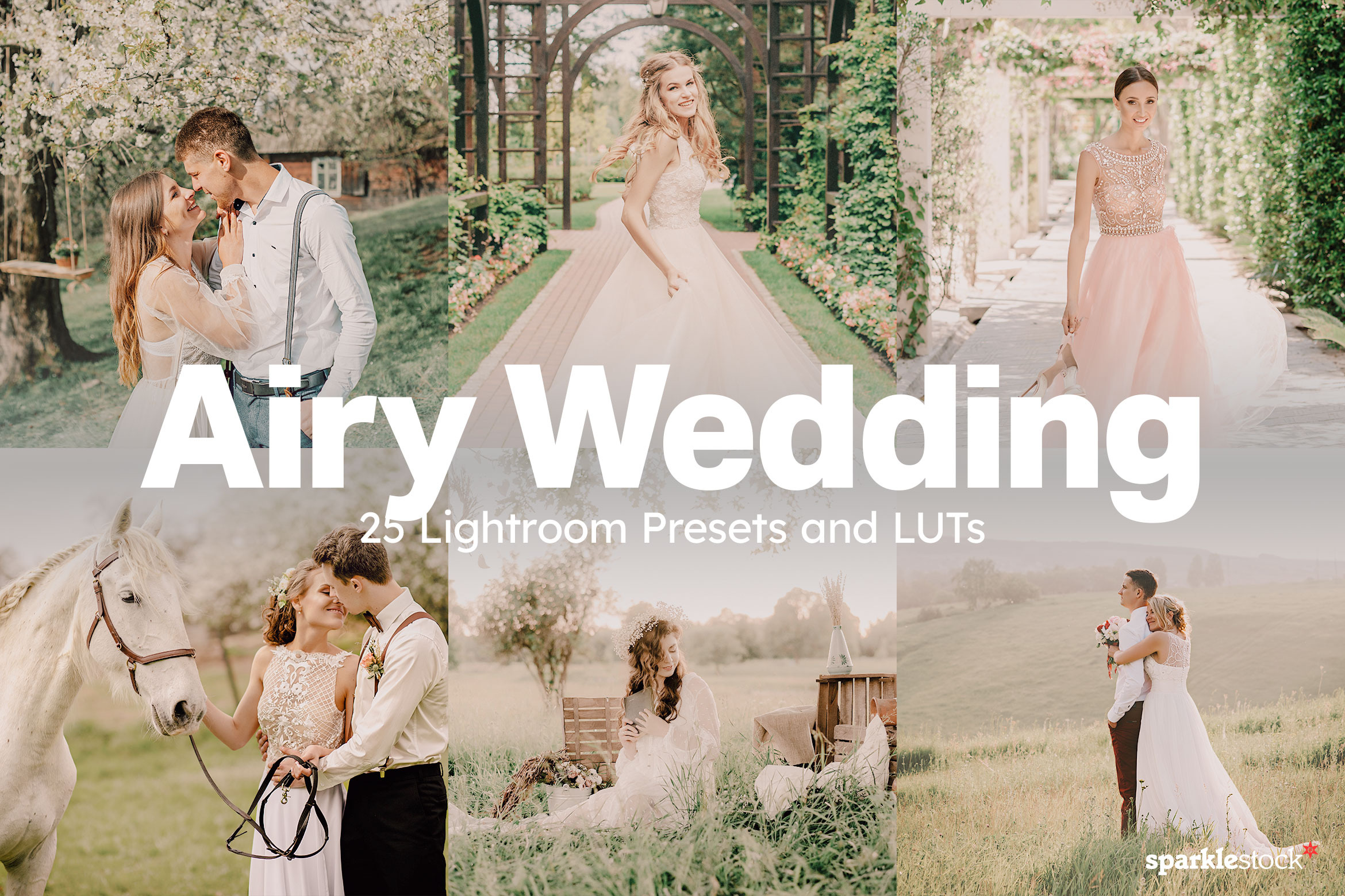 Airy Wedding Lightroom Presets LUTs, a Preset Add-On by SparkleStock