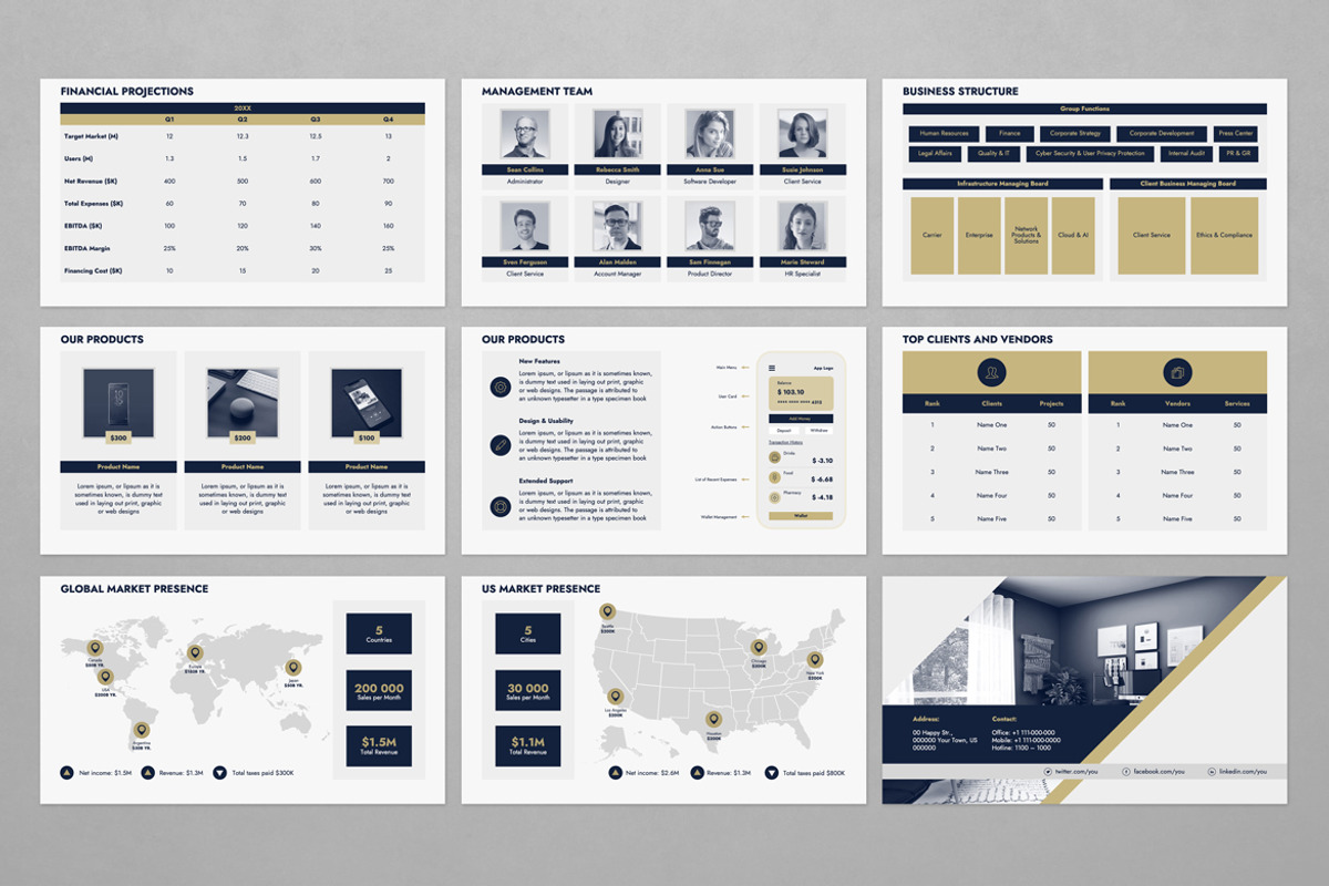 Company Profile: Canva PPT GS Keynote