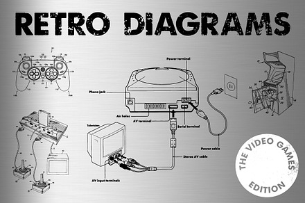 Retro Vector Diagrams - 32 Items, an Illustration by Offset