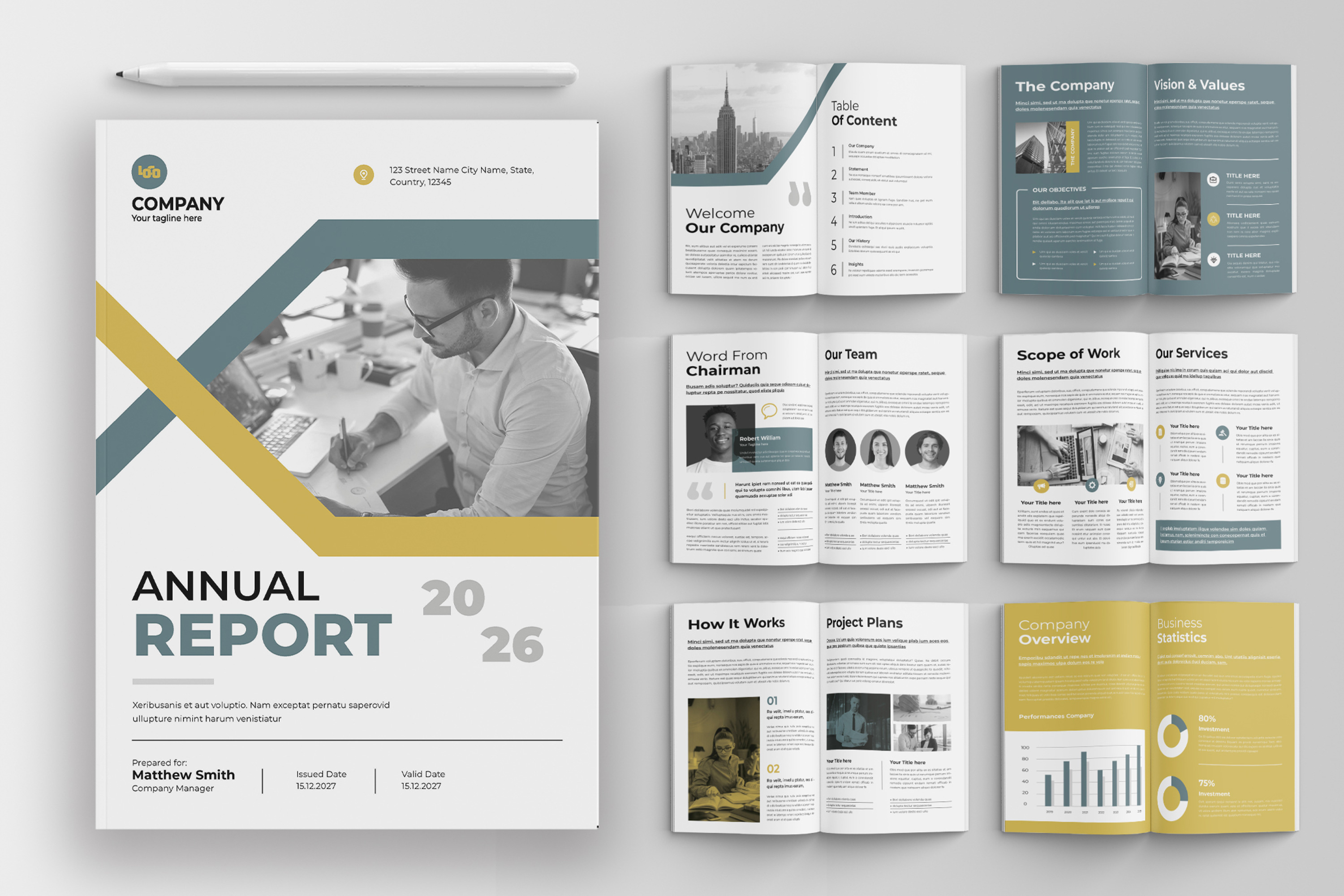 Annual Report Template Layout
