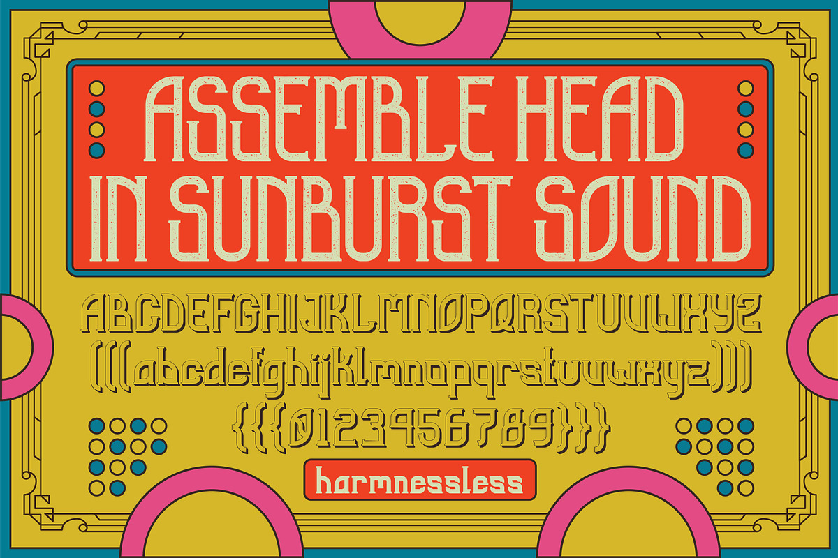 Sunblast Display Typeface, a Font by HARMNESSLESS