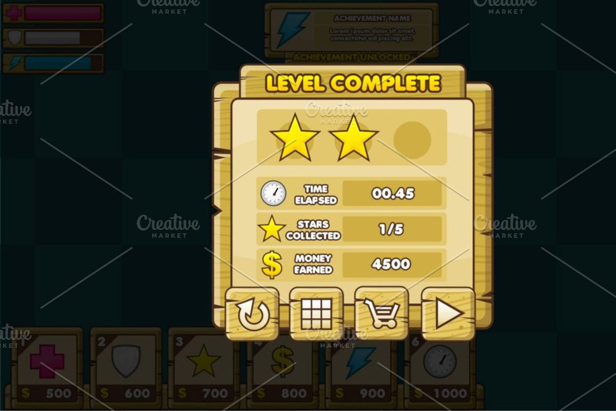 Cartoon Games GUI Pack 3, a Templates & Theme by pzUH
