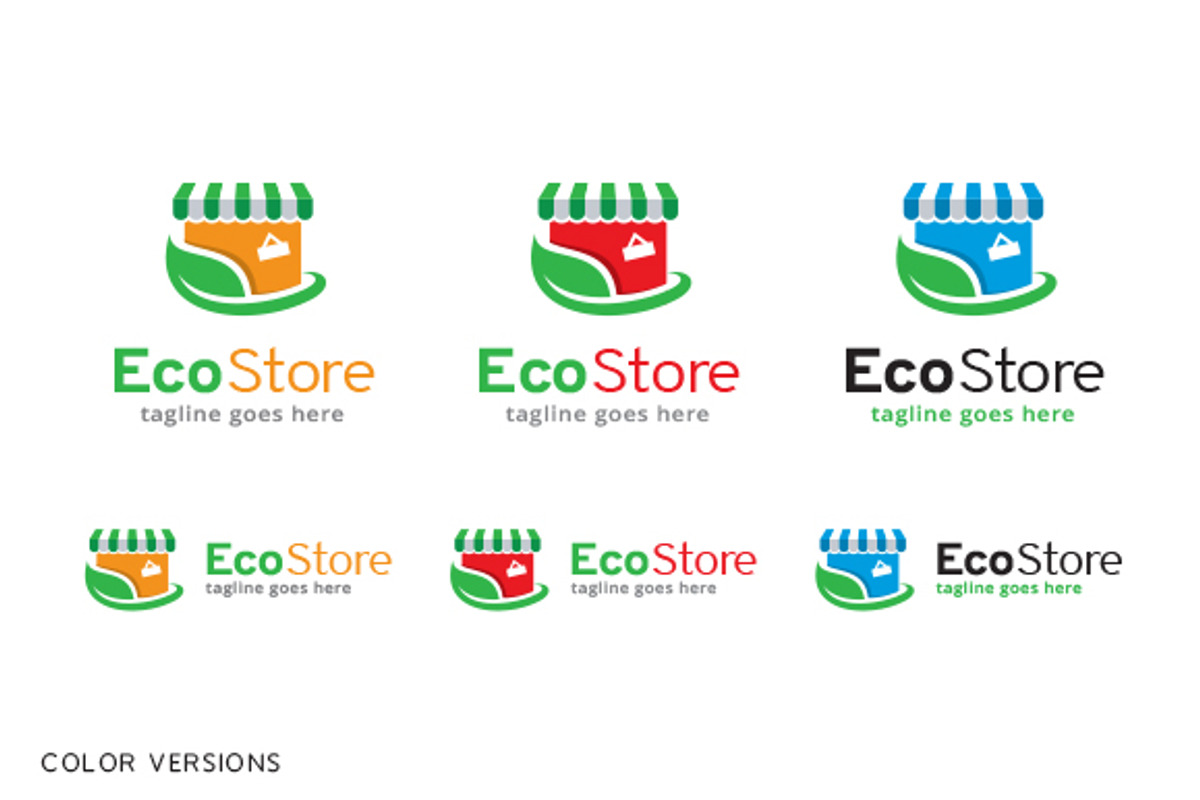 Eco Store Logo Template, a Branding & Logo Template by gunaonedesign