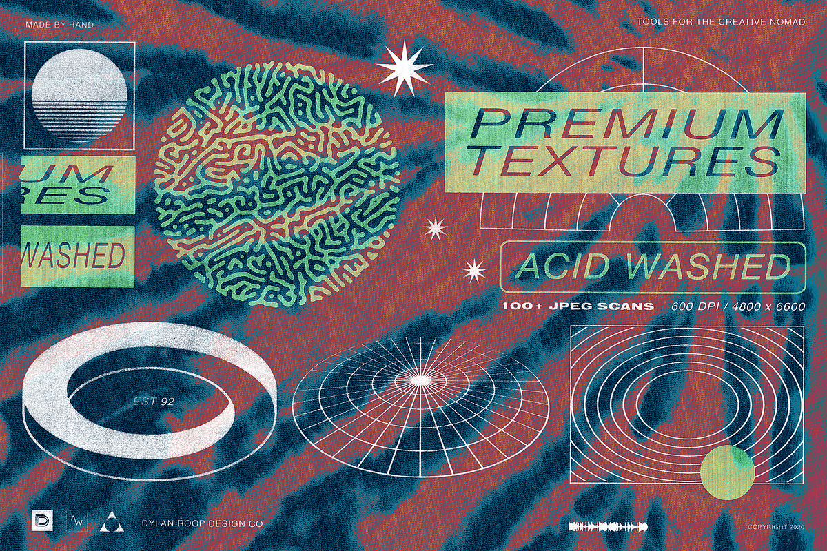 Acid Wash Textures, a Texture Graphic by Dylan Roop Design Co.