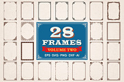 28 Decorative frames borders set #2