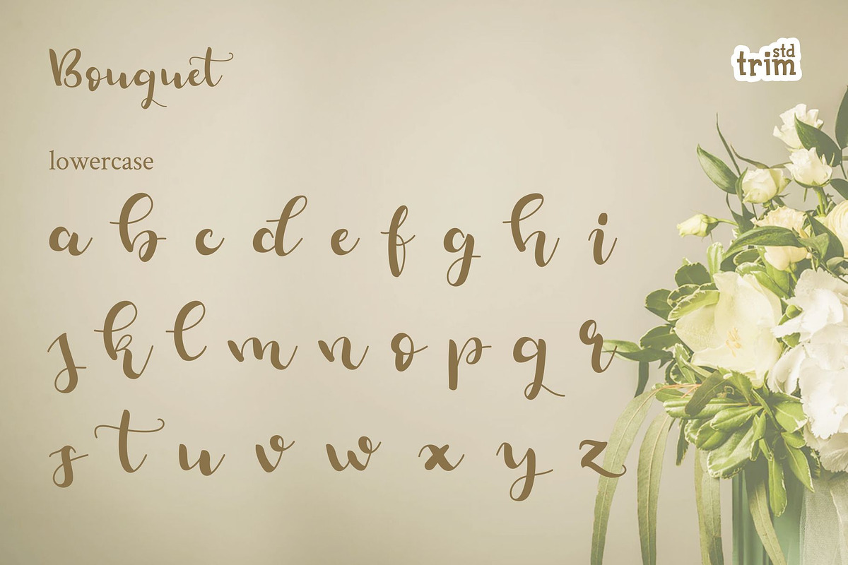 Bouquet Handwritten Script Font, a Script Font by TrimStudio