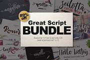 FONT BUNDLE (Great Bundle) -89% OFF, a Script Font by Olexstudio