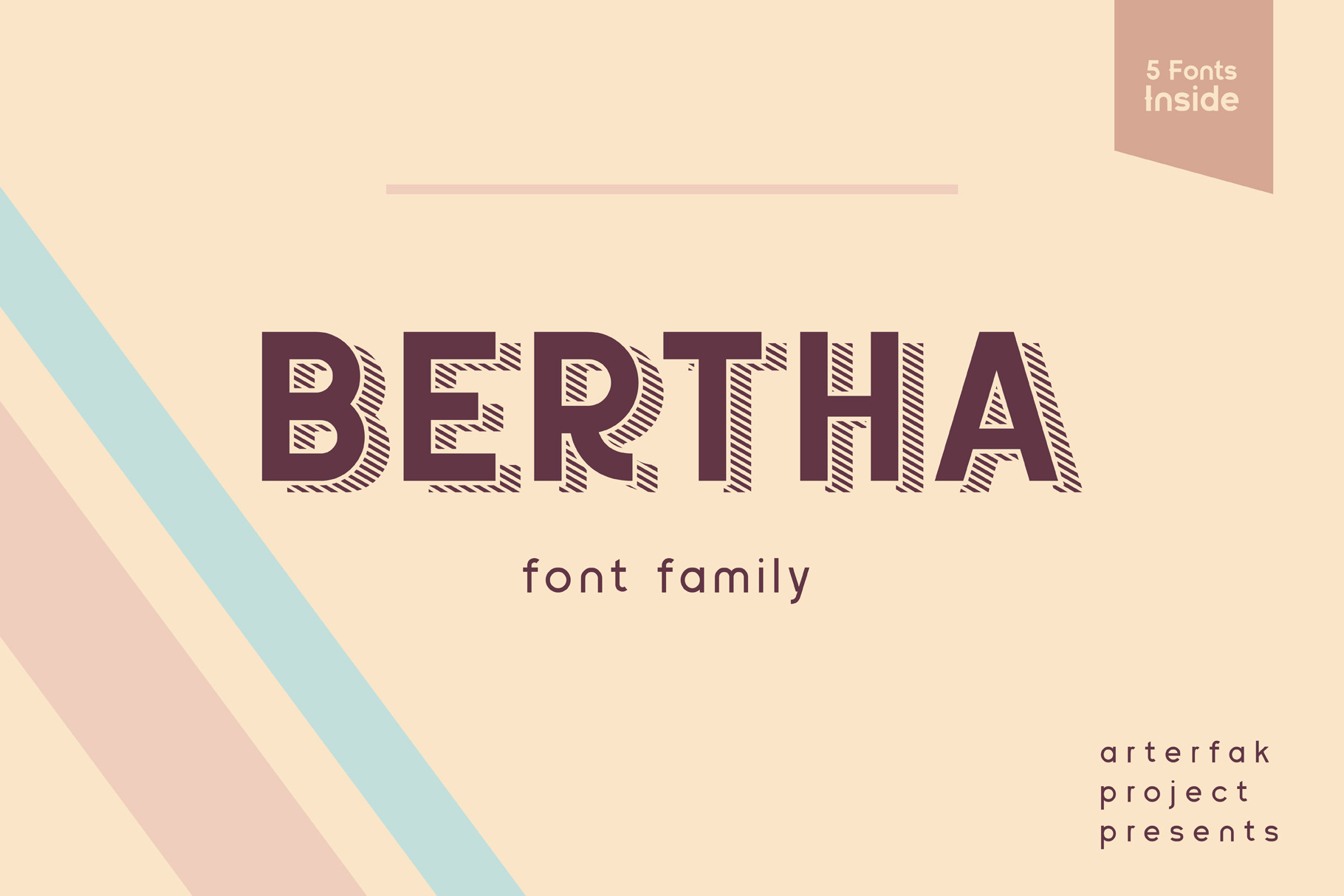 Bertha, a Sans Serif Font by Arterfak Project | Creative Market