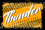 Thunder - Brush Script Font, a Script Font by RockboyStd