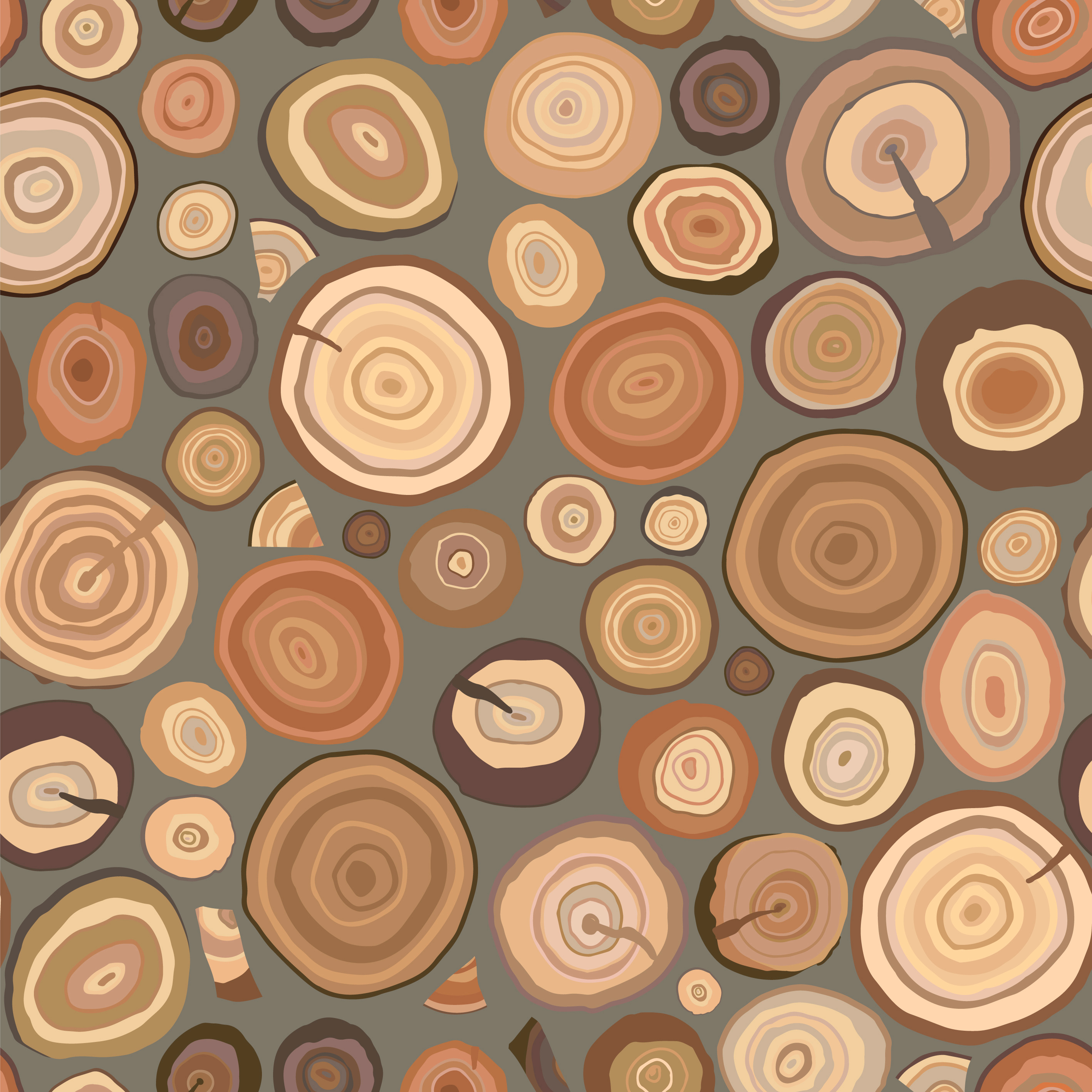 Tree Rings | Texture Illustrations ~ Creative Market