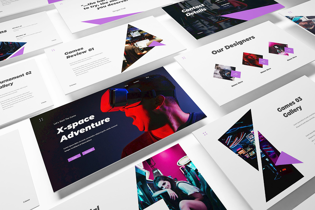 Gaming Powerpoint Template, a Presentation Template by Formatika Studio