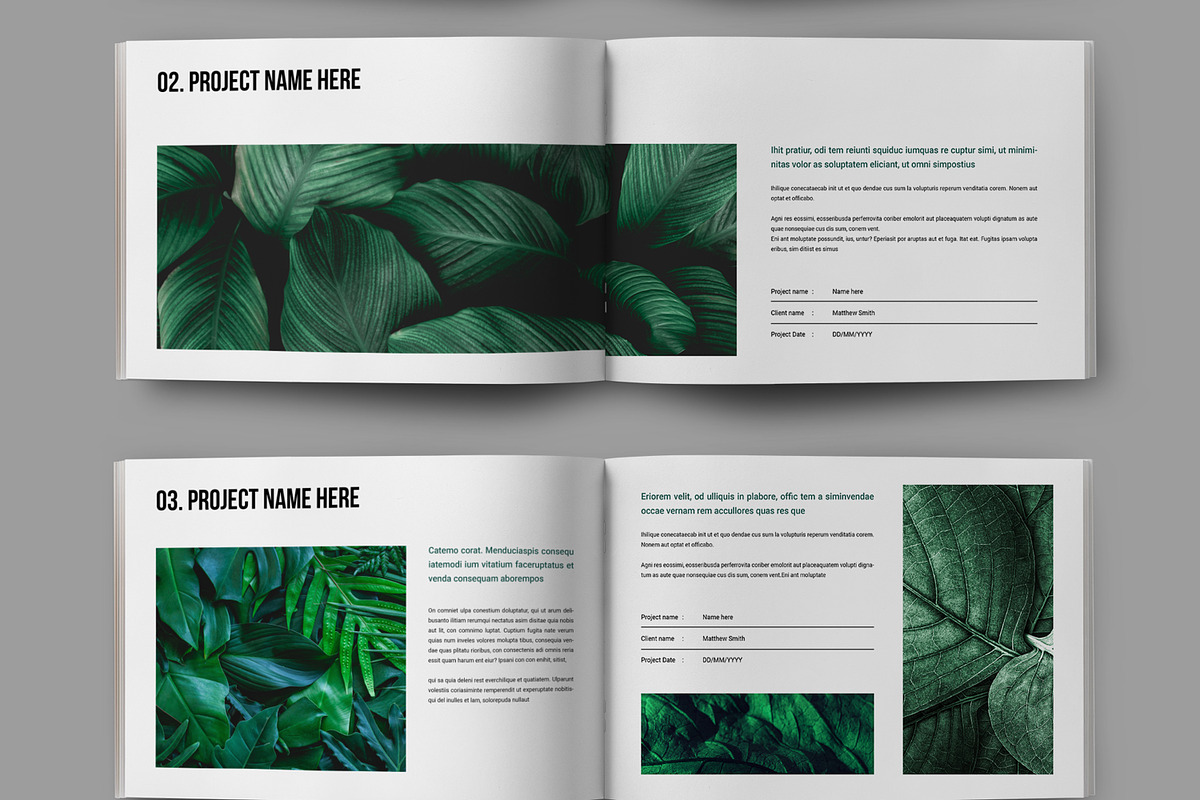 Natural Magazine Layout Template