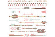 Tribal Arrow Elements, a Decorative Illustration by YenzArtHaut