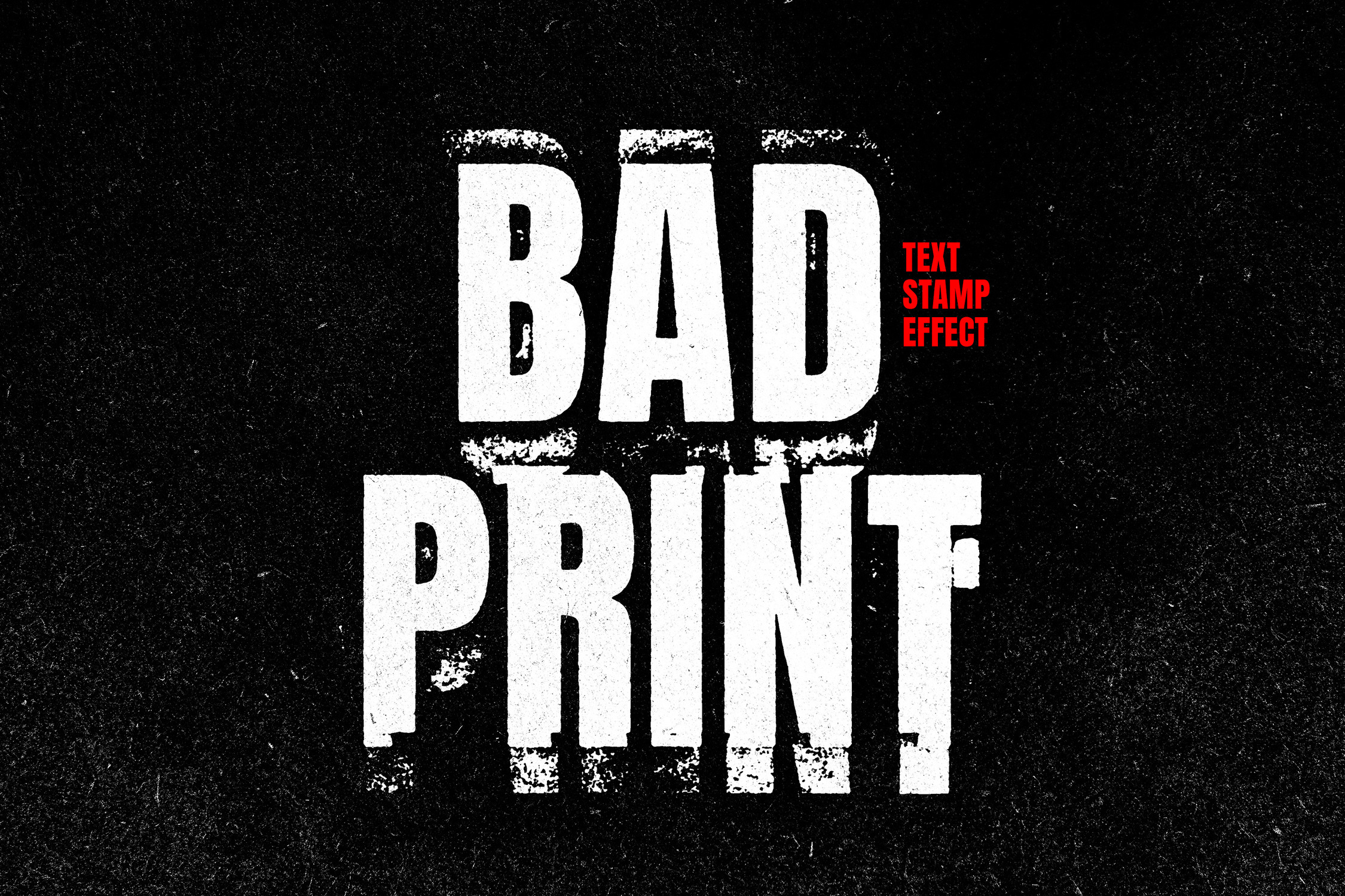 Bad Ink Print Text Effect, a Layer Style Add-On by Design Squad