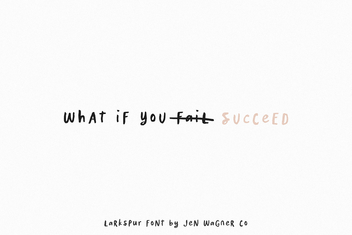 Larkspur | A Textured Quotes Font, a Font by Jen Wagner Co