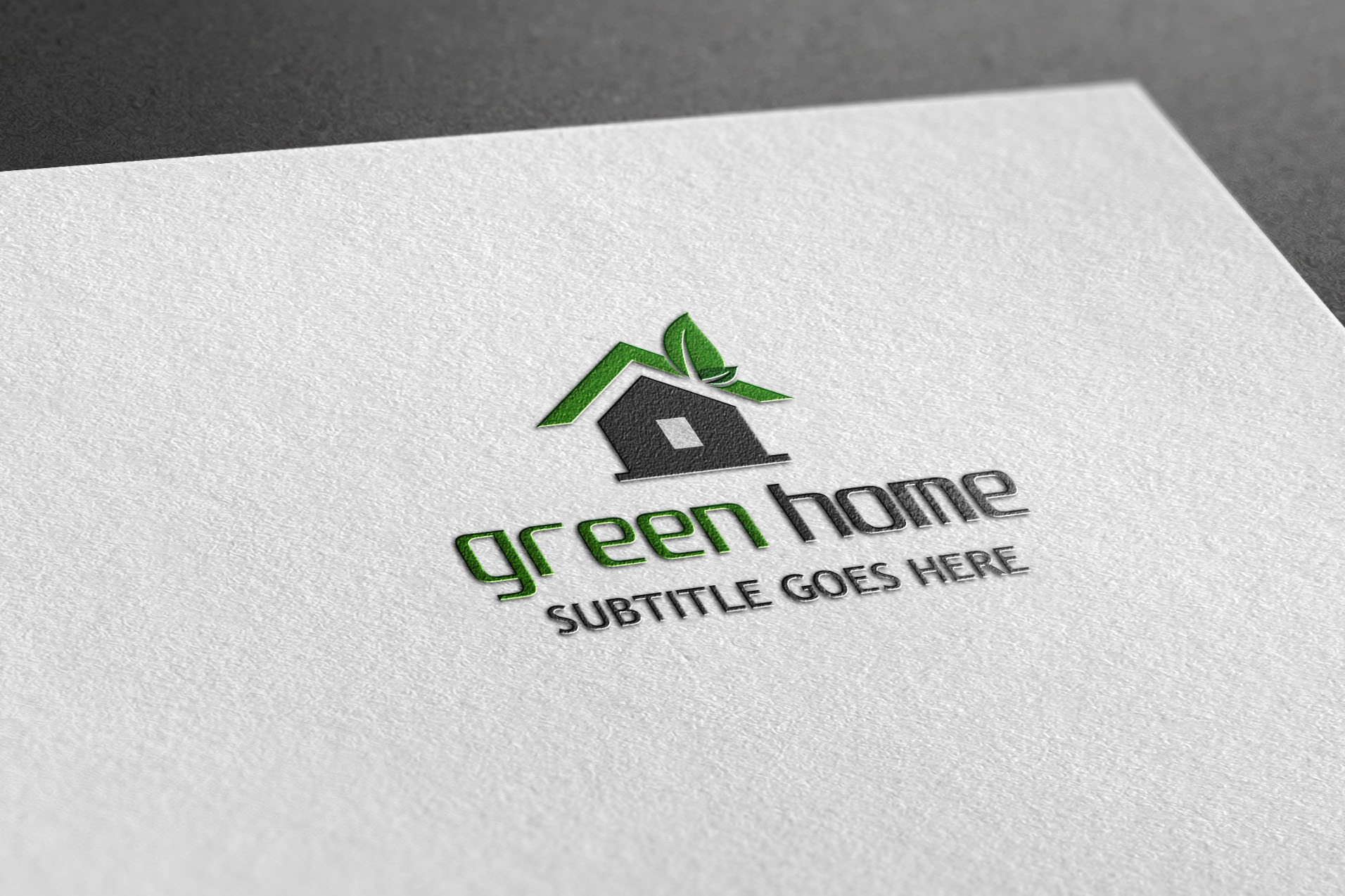 Green Home Style Logo, a Branding & Logo Template by BdThemes