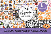 Halloween clipart bundle, an Illustration by Chonnieartwork