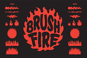 Brush Fire Font Family, a Font by Brethrendesignco