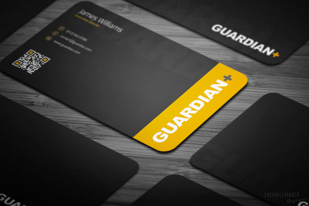 Safety Business Card, a Business Card Template by Lucas Alexander