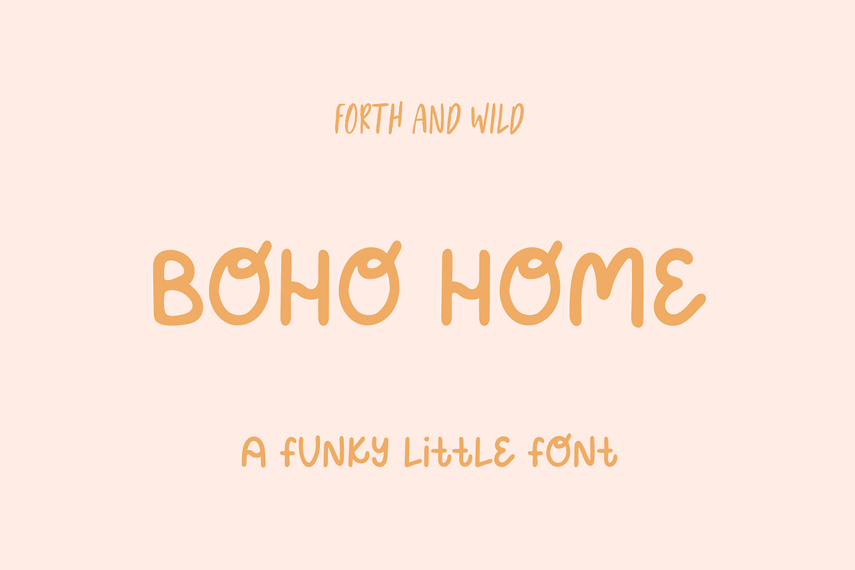 Funky Modern Display Font, a Sans Serif Font by Forth and Wild