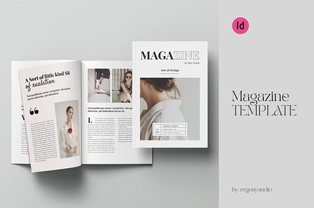 Modern Magazine Template, a Brochure Template by evgenystudio