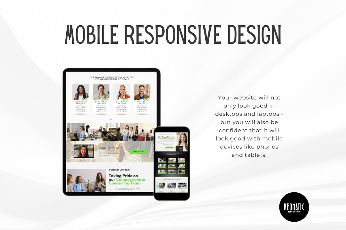 Counseling Canva Website Template