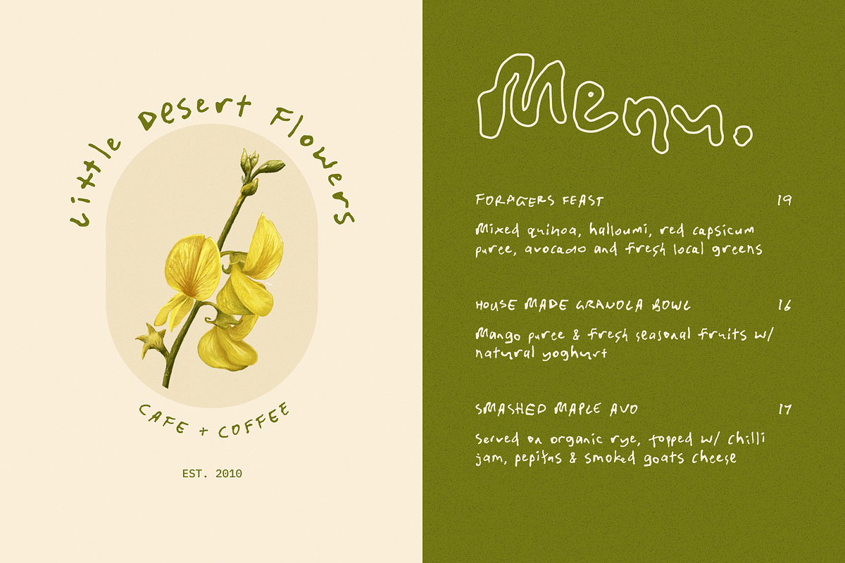 Prickly Pear Desert Handwriting Font