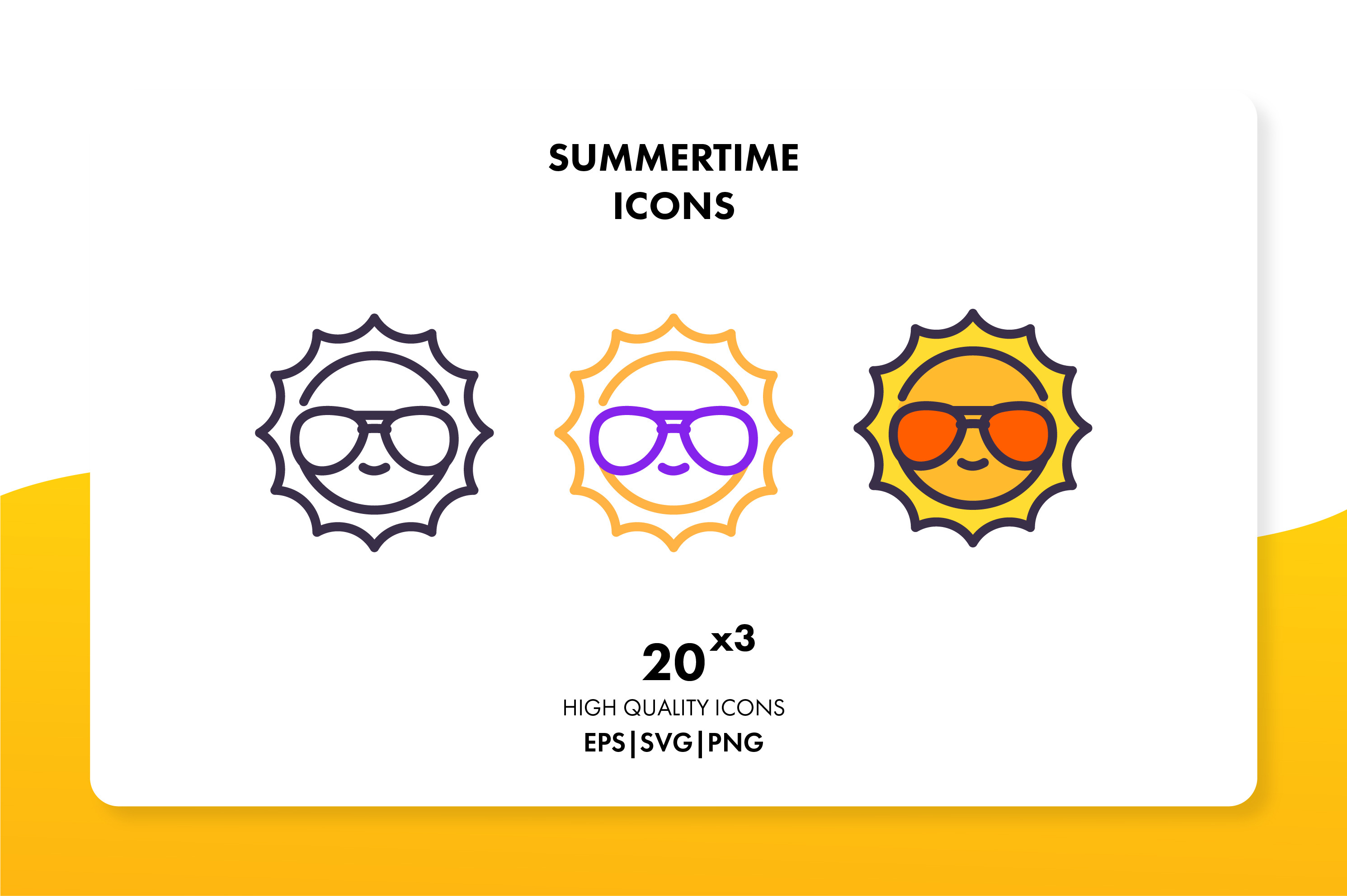 Summertime Icons, an Icon by yellowline