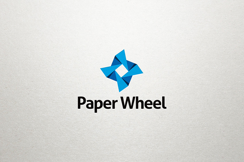 Paper Wheel Logo, a Branding & Logo Template by Arslan