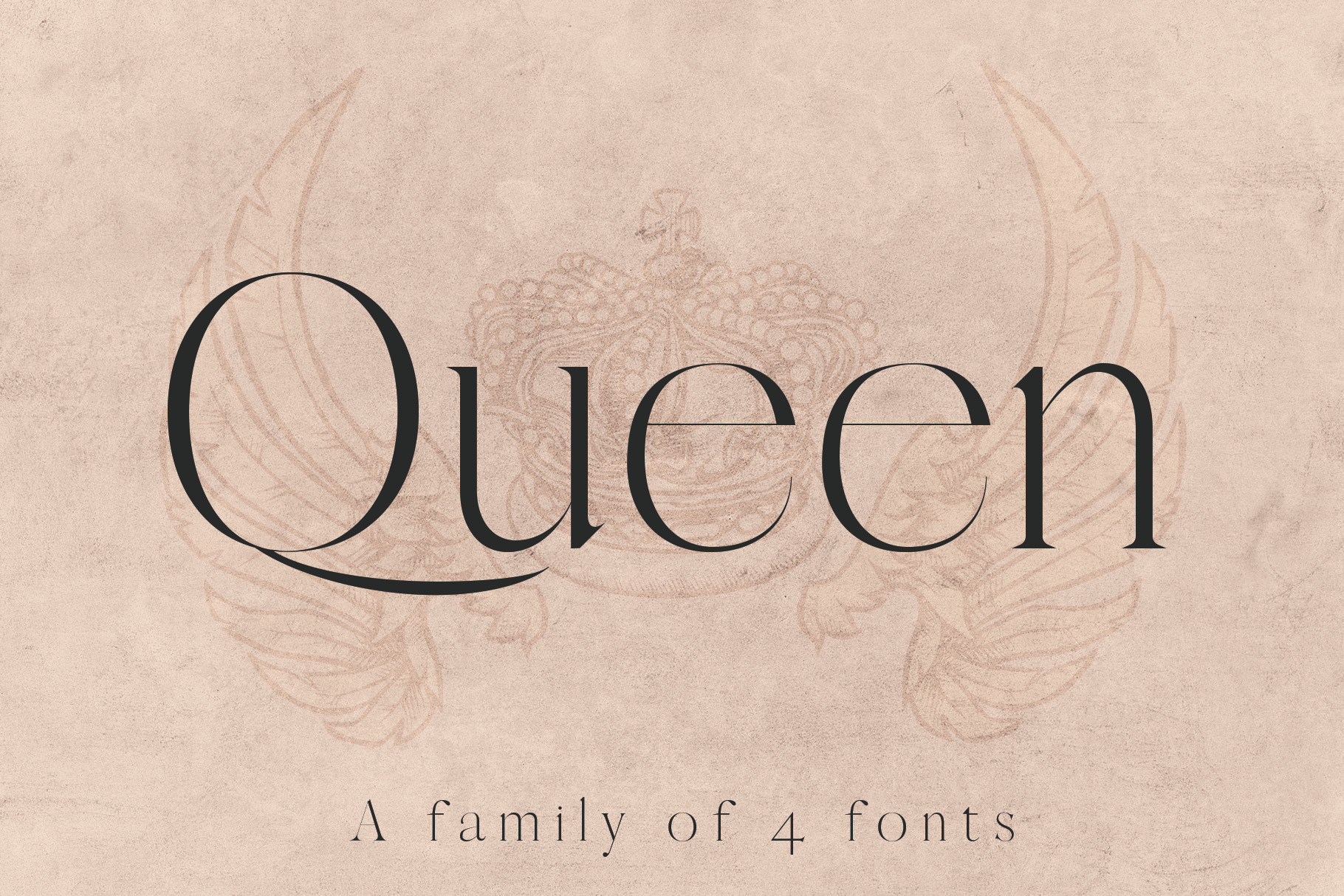 QUEEN: An Elegant Serif Font, a Serif Font by Dene Studios