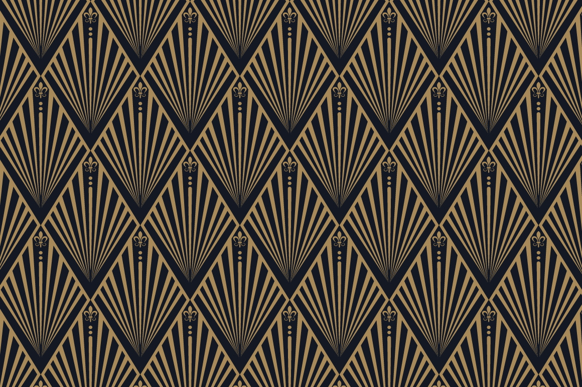 Art Deco seamless wallpaper, a Pattern Graphic by kio