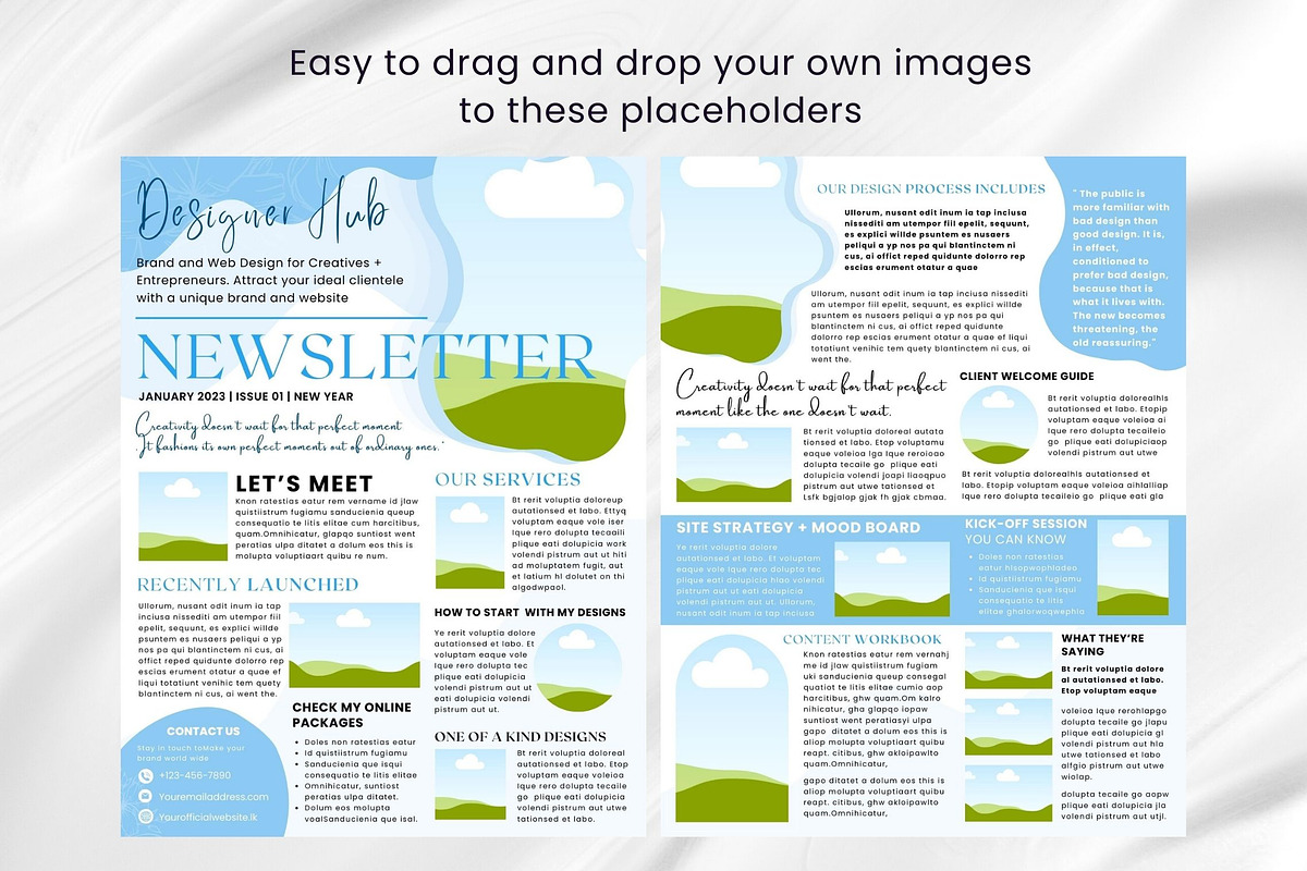 Canva Business Newsletter Template