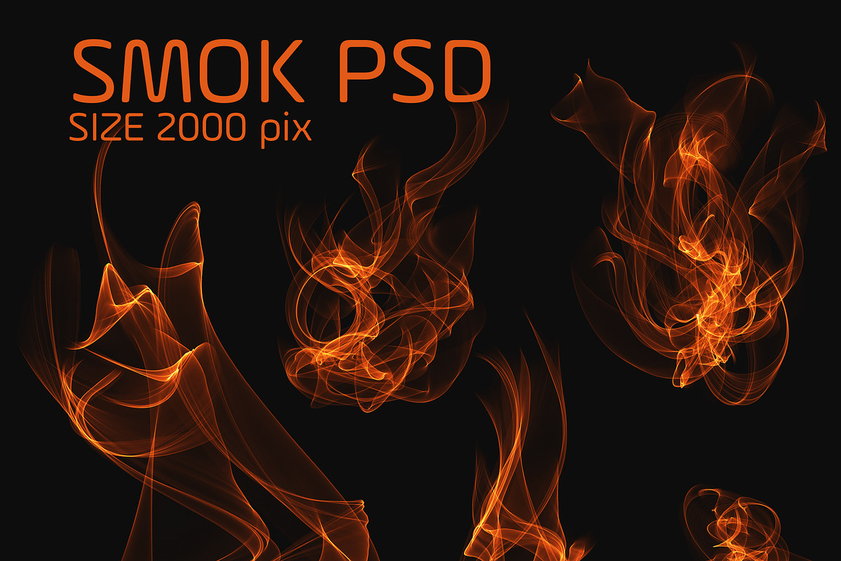 Fire & Smoke PNG Stock Bundle, a Shape Add-On by MRI STUDIO