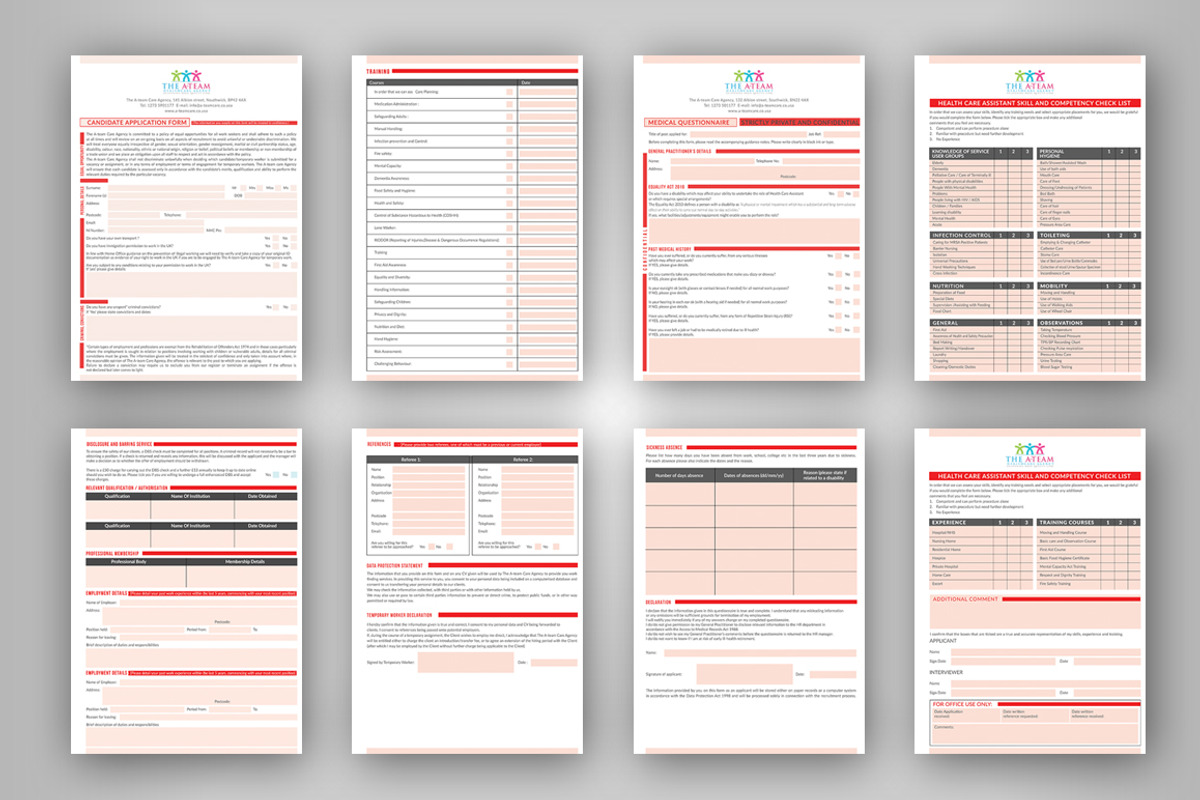 Medical Application Form, a Stationery Template by DesignGhar