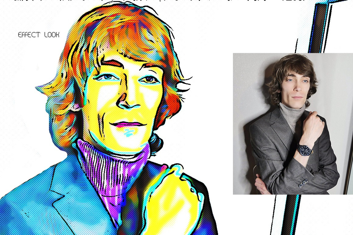 Comic Portrait Effect, a Brushes & More by MRI STUDIO