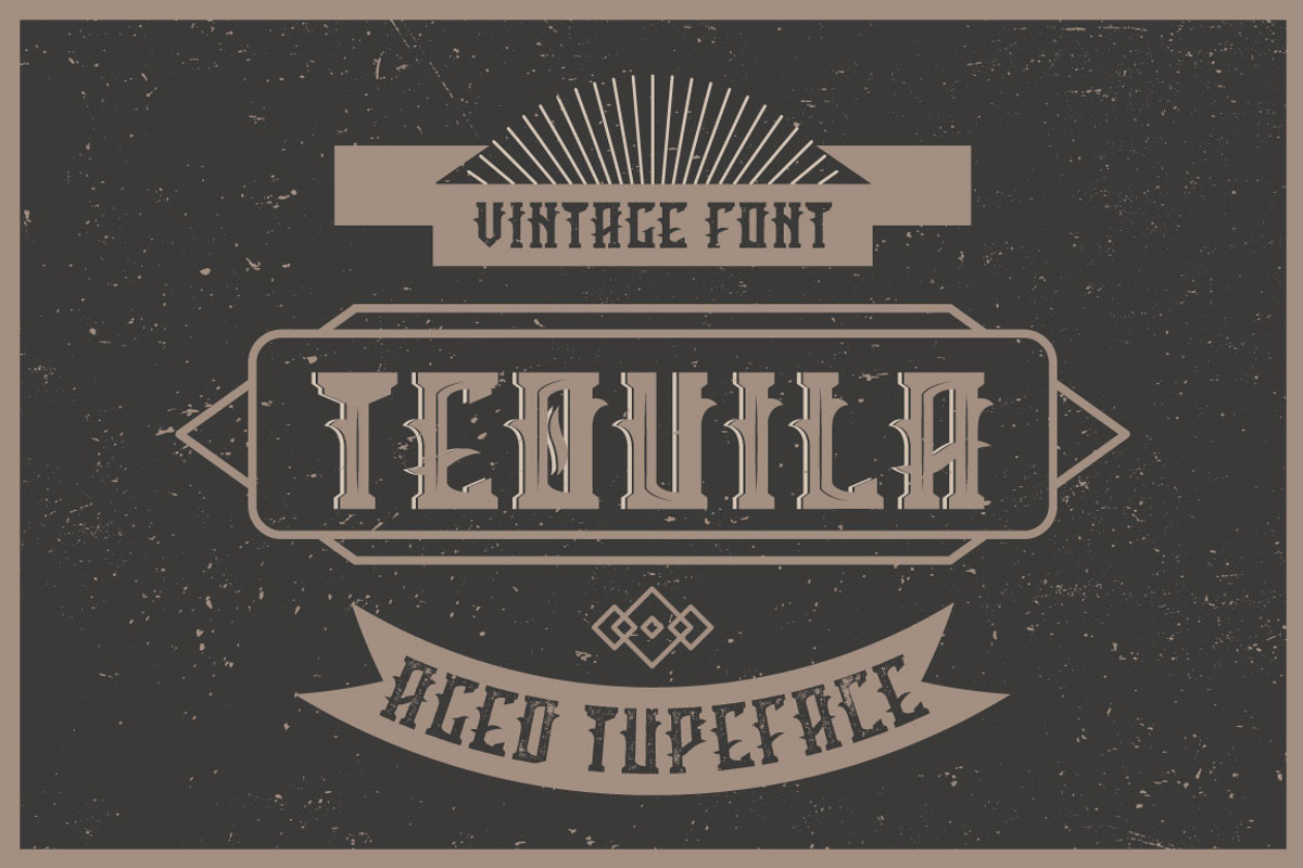 Tequila label font, a Script Font by Heather_insane