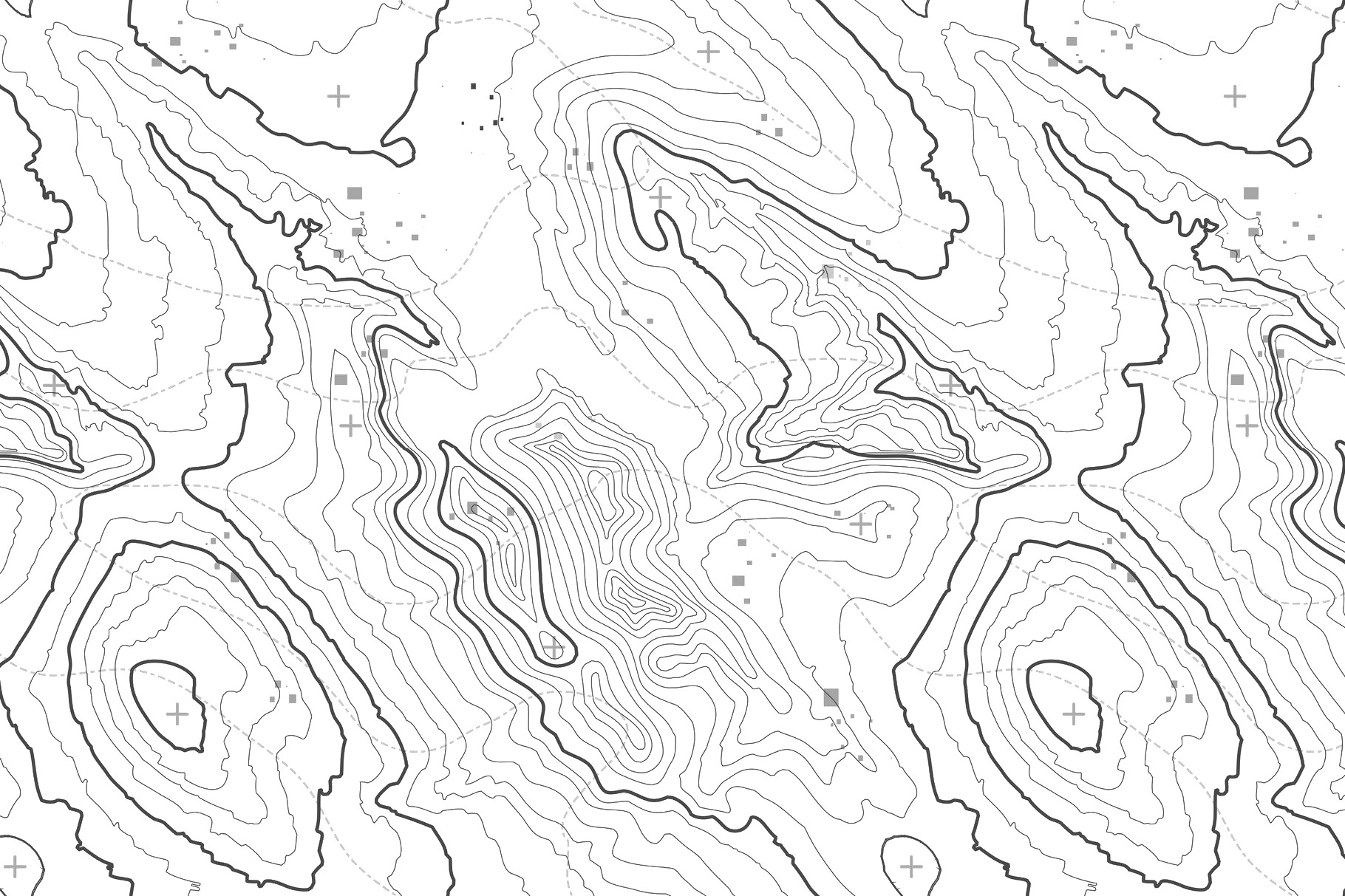 Seamless topographic map vector. | Graphic Patterns ~ Creative Market