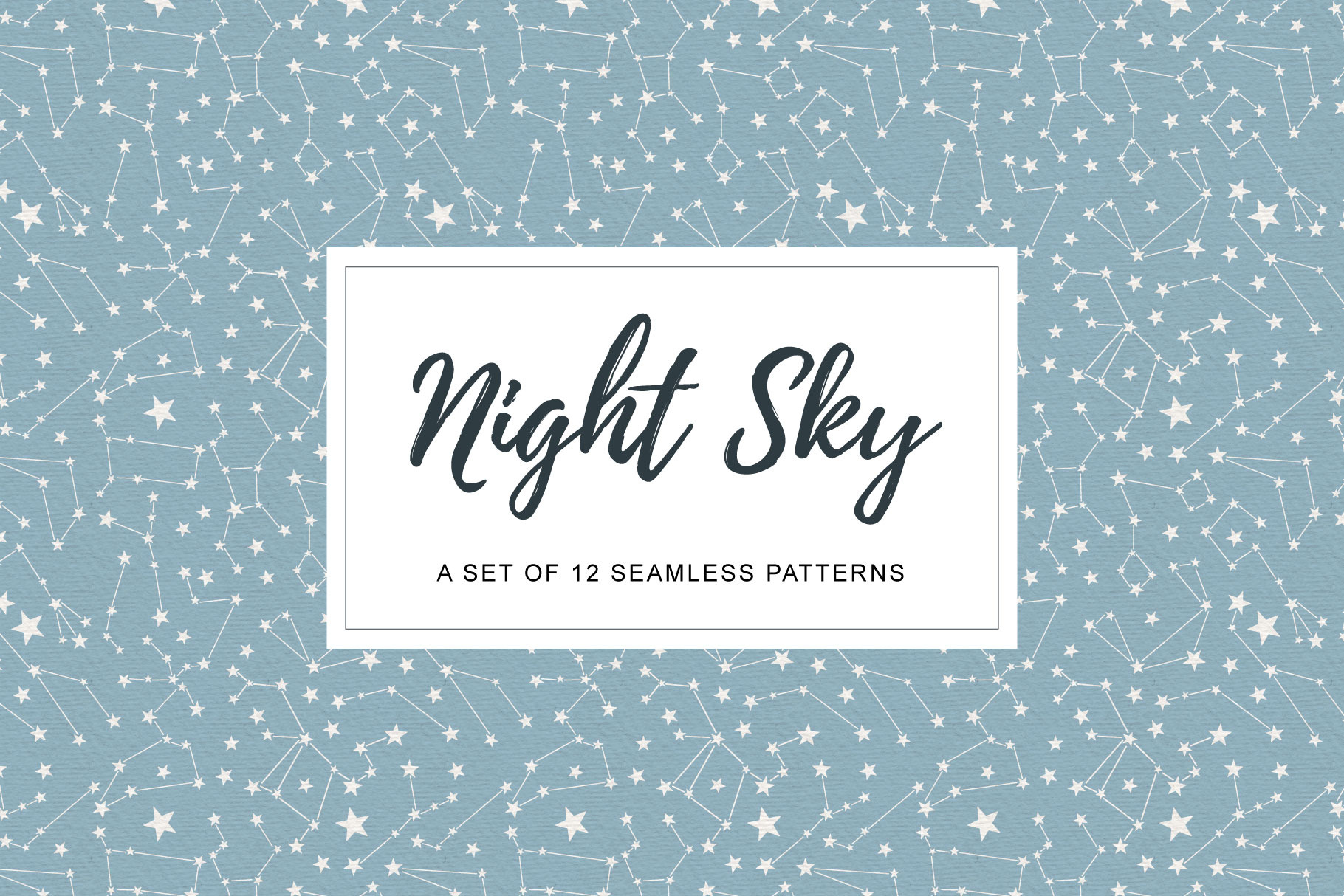 Night Sky Patterns, a Pattern Graphic by Anatartan Design
