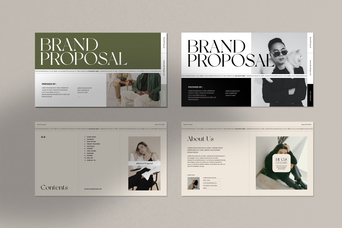 Brand Proposal Presentation Template, a Presentation Template by Dream-Lab