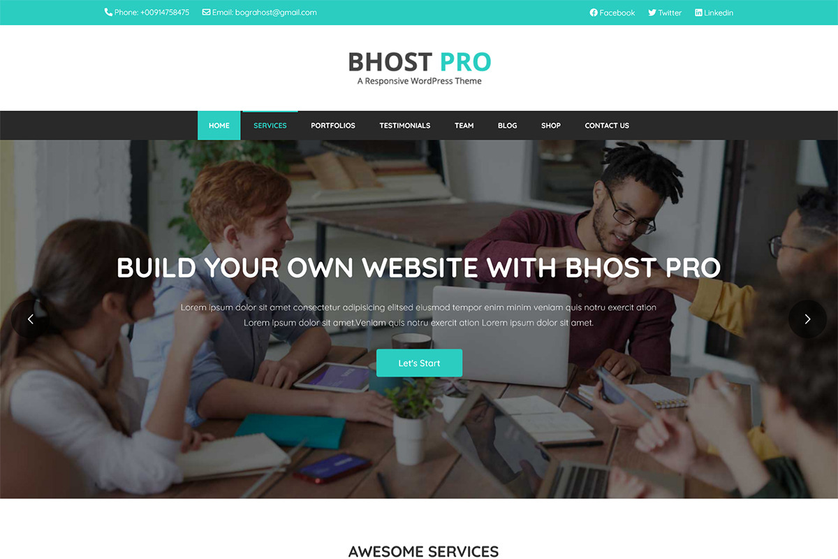 Bhost Pro - Business WordPress Theme, a WordPress Template by Themesvila | Creative Market