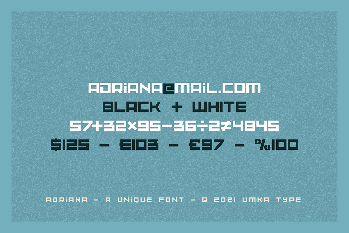 Adriana Display Font, a Sans Serif Font by alpercakici