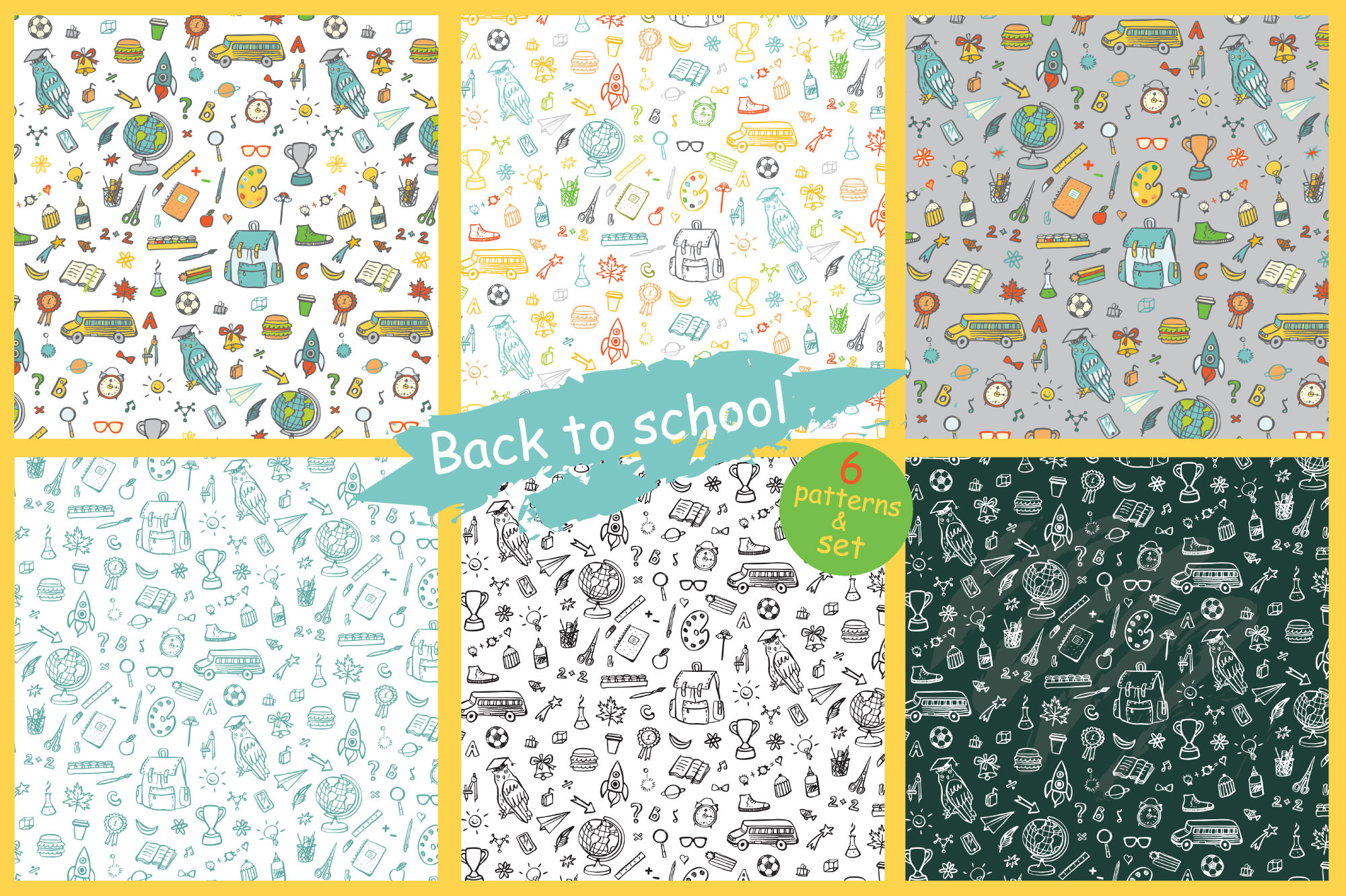 Back to school, a Pattern Graphic by GooseFrol
