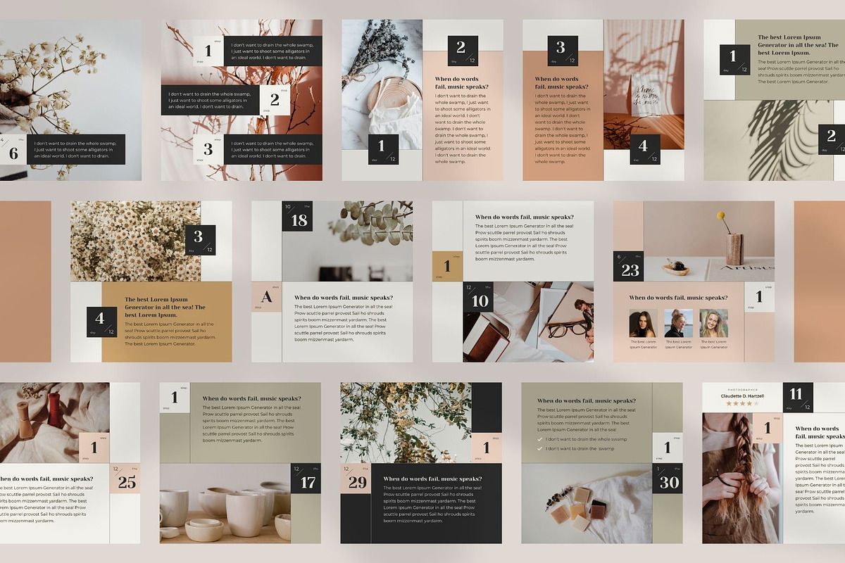 Instagram Calendar Post Templates
