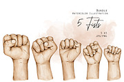 Bundle Single Fists Family Hands | Illustrations ~ Creative Market