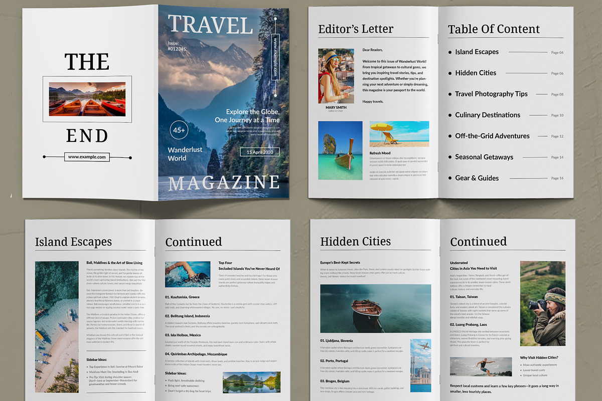 Travel Magazine Template