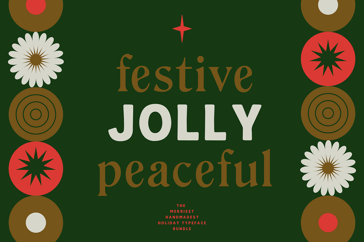Holiday Font Bundle: Tis The Season